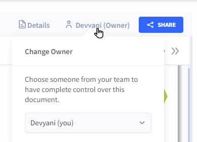 Transfer Document Ownership - dox2U Help Center