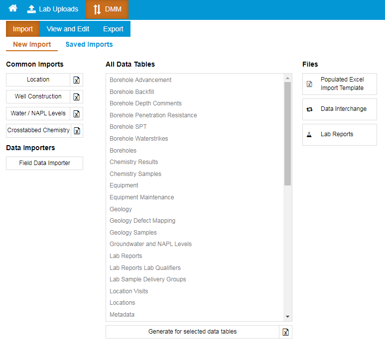 Data Migration Manager - Importing - ESdat Knowledge Base