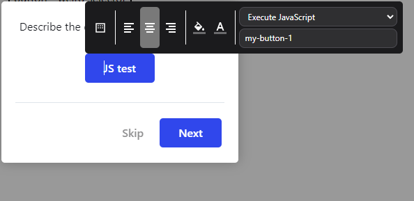 Custom Buttons And Javascript Actions Product Fruits Help Center 0610