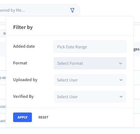Filter & Search through Document Tables - dox2U Help Center